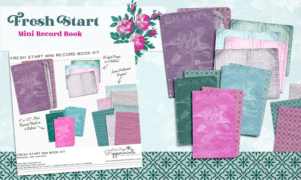 Fresh Start Measured Progress | Mini Record Book Journal