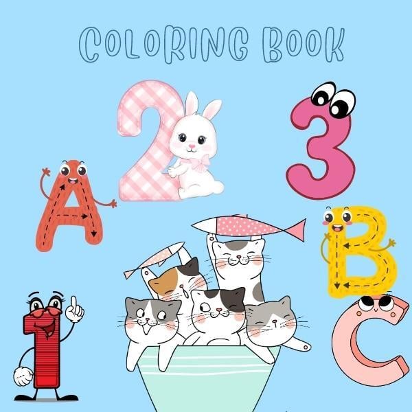 My Big Fun Coloring Book Colors, Numbers and Letters 3-5 years