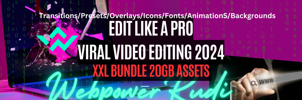16 GB Editing Assets Edit like a Pro XXL All in One Bundle (20GB)