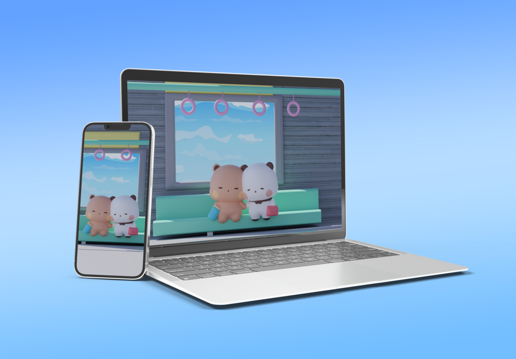 Sleep on the bus | Wallpaper 4k | Bubu & Dudu