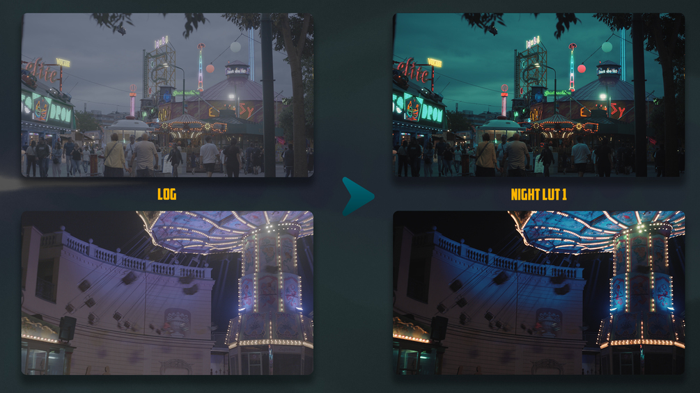 3 Cinematic LUTs for Night Footage