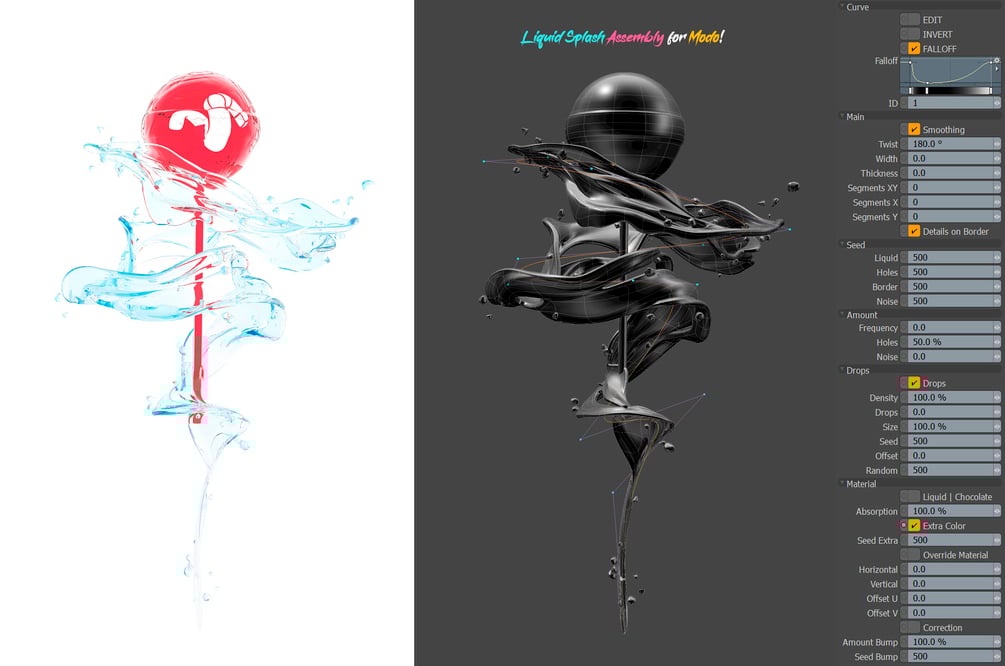 Liquid Splash (Assembly) | MODO 13.2v1