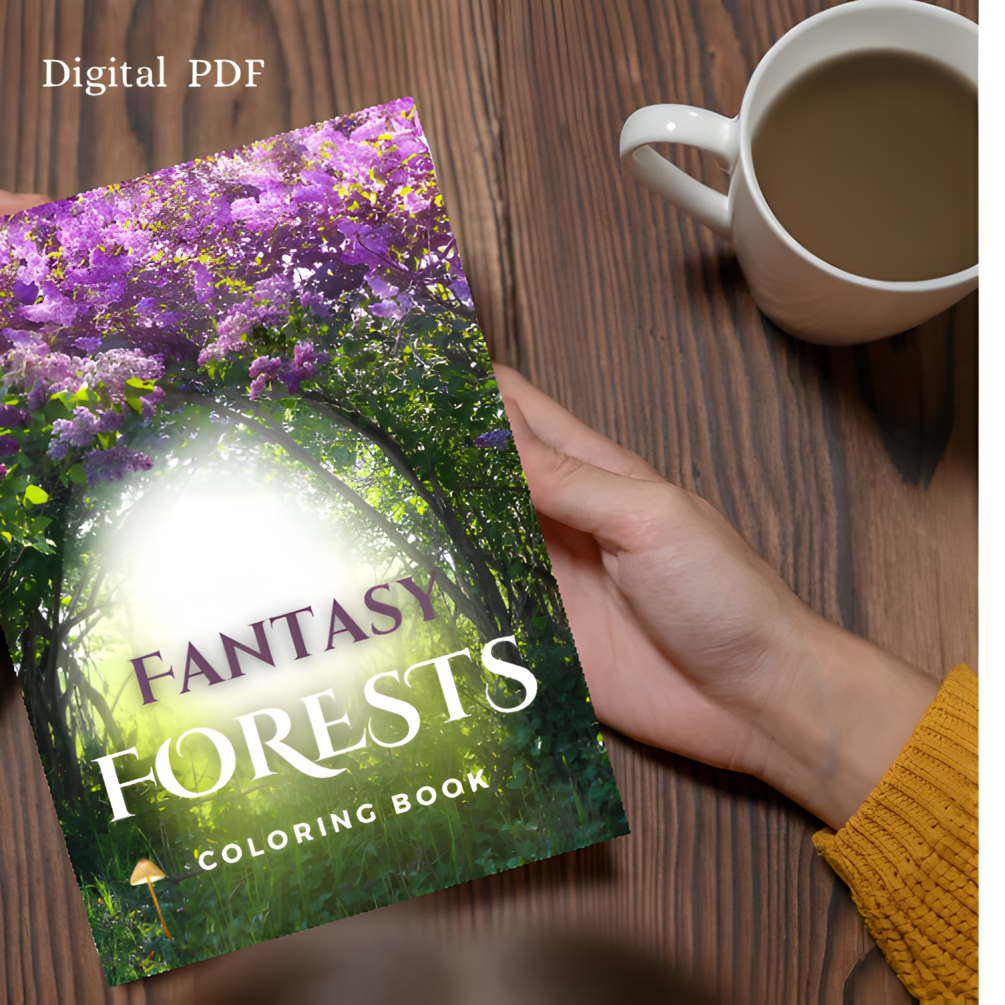 Fantasy Forest Coloring activity PDF