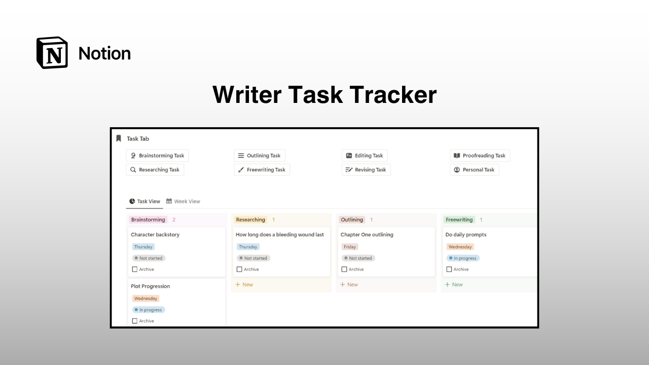 All-in-One Character Creator & Writing Organizer