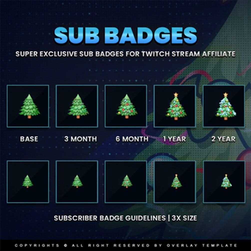 Christmas Tree – Sub Badges