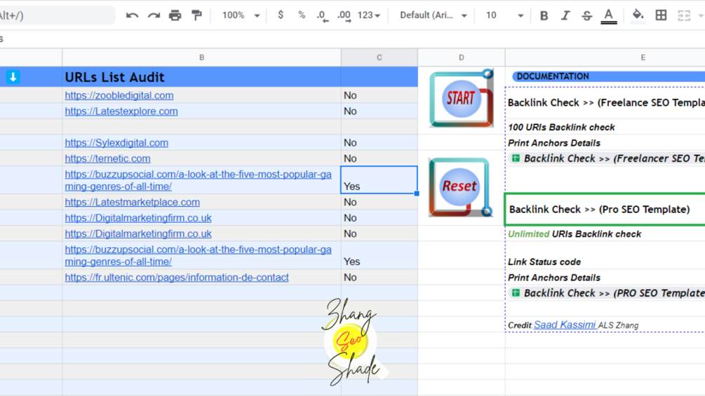 Backlink Check Newbie Template