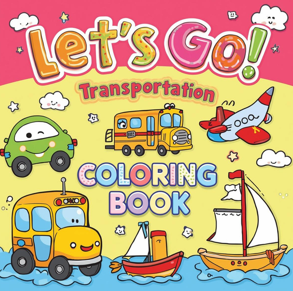 Transportation Coloring Book for Kids