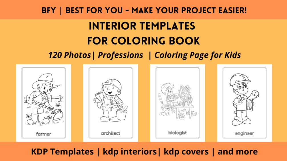 120 Photos| Professions | Coloring Page for Kids