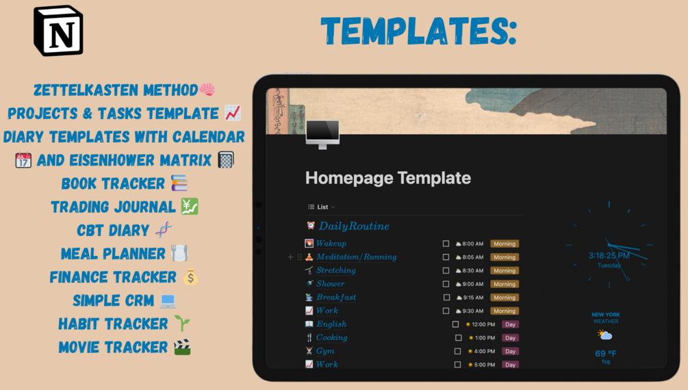 Life OS - Notion Bundle Templates