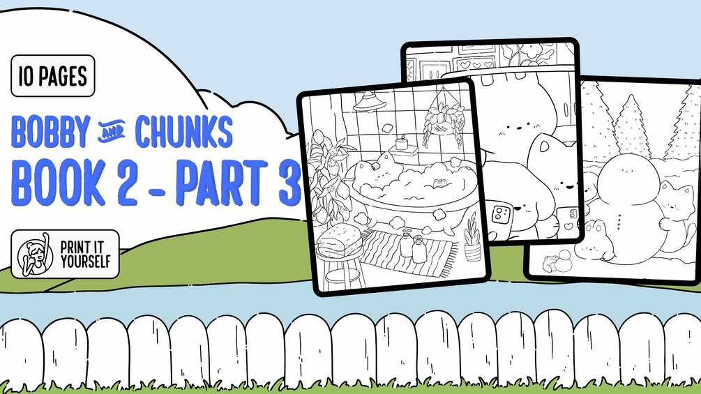 Bobby & Chunks 2 (Part 3): 10 Coloring Pages Digital Download Print it ...