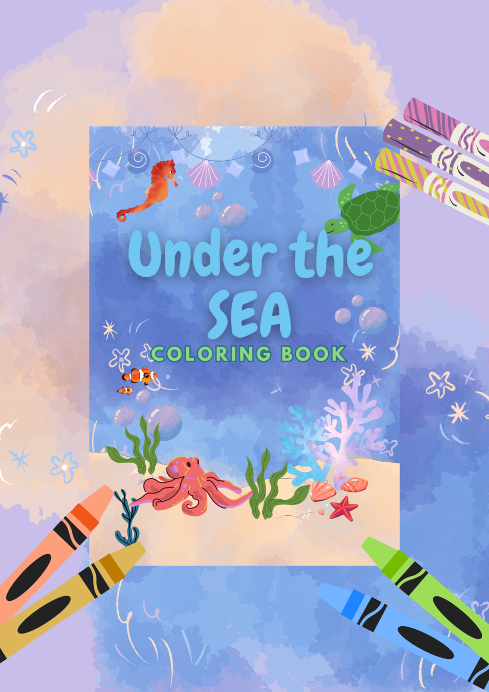 Under the Sea Coloring Book for Kids