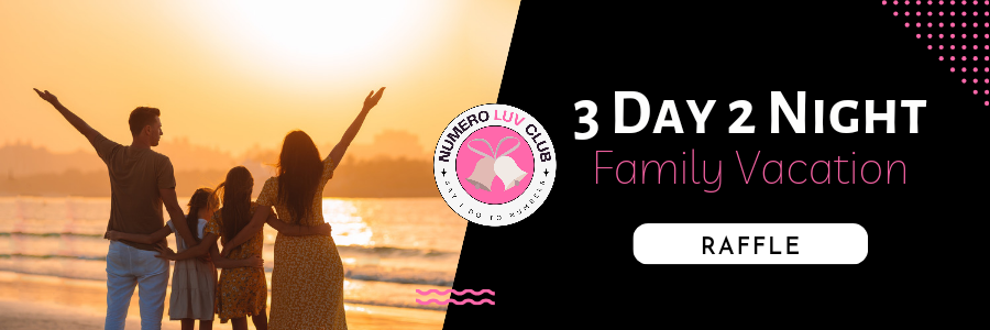 3 Day 2 Night Family Vacation - Weekly Raffle Giveaway