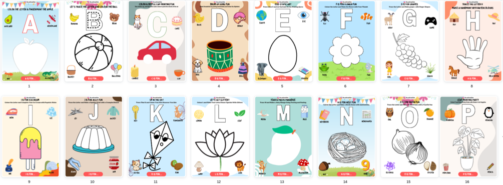 A-Z Alphabet Art Adventures