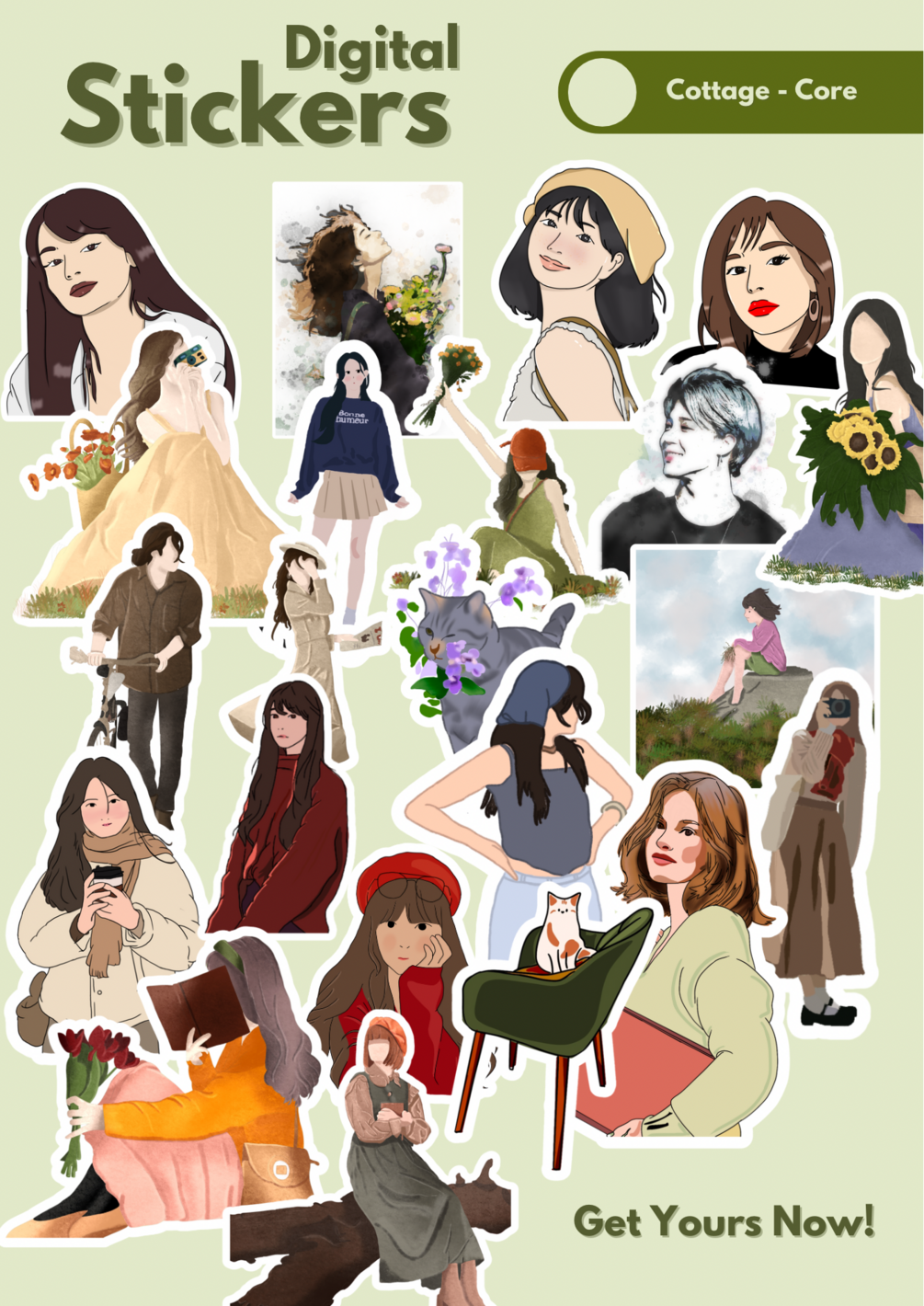 Digital Stickers, Stickers for Planners, Journals, Notes, Diaries ...