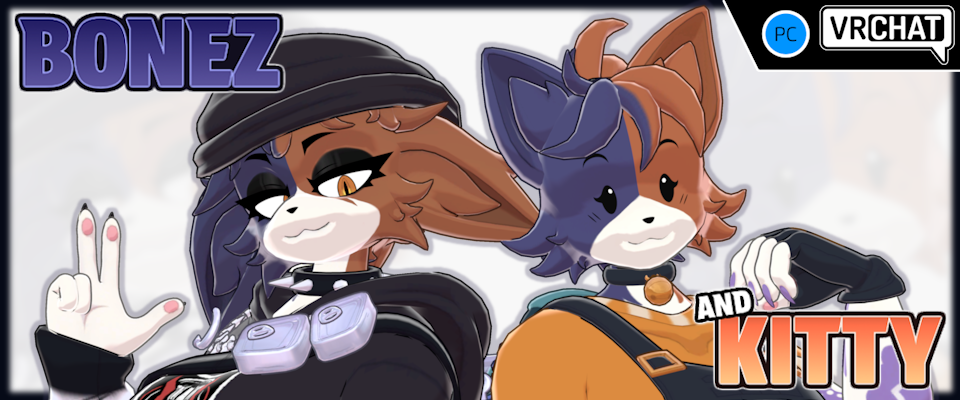[NEW VRCHAT AVATARS] Bonez and Kitty - OUT NOW!! - nonary 🦈