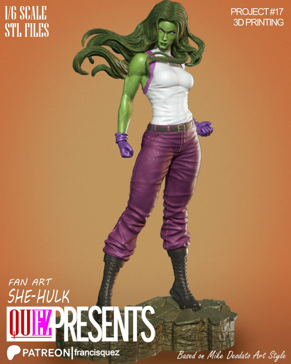 She Hulk 3D printing model
