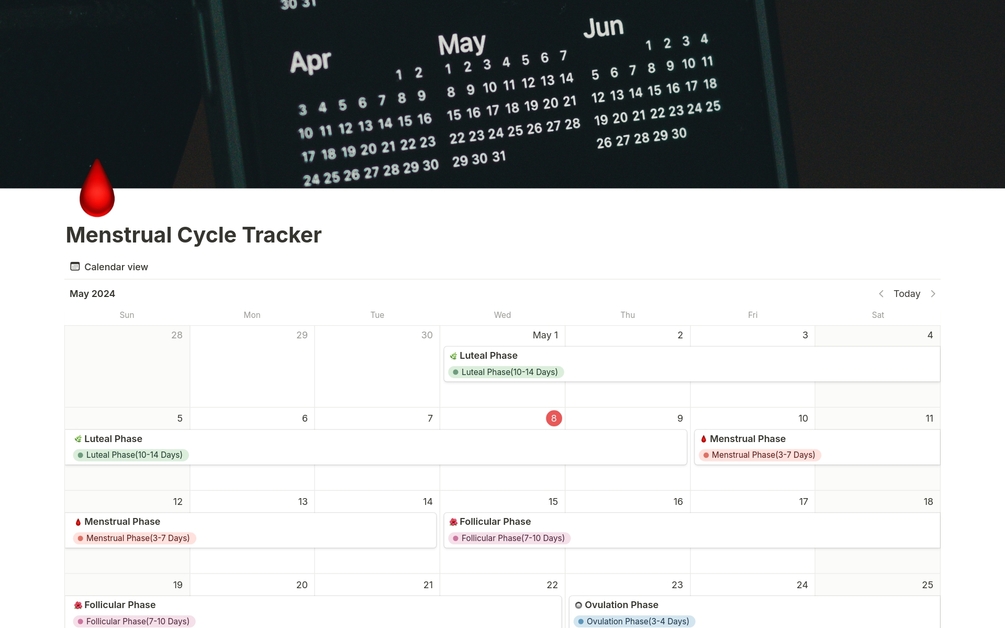 Menstrual Cycle Tracker