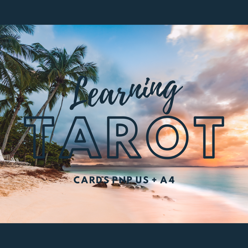 Island Time Wellness Learning Tarot Cards Printable Deck PDF A4 + US ...