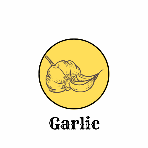 Spice label for garlic