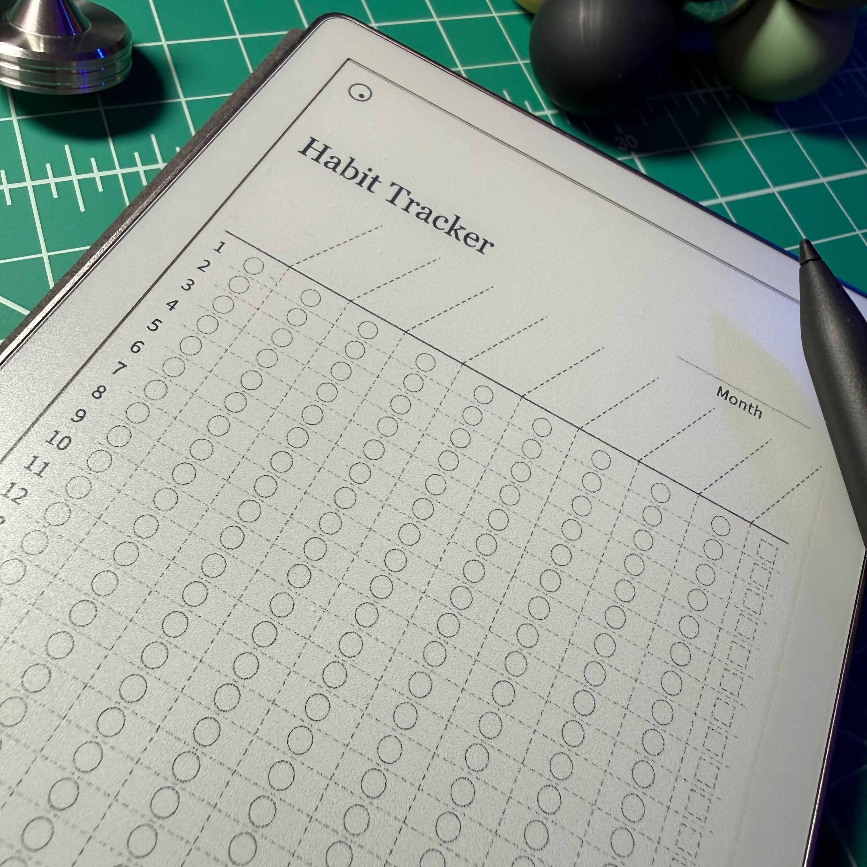Daily Success Habit Tracker (Designed for Remarkable Paper Pro Move)