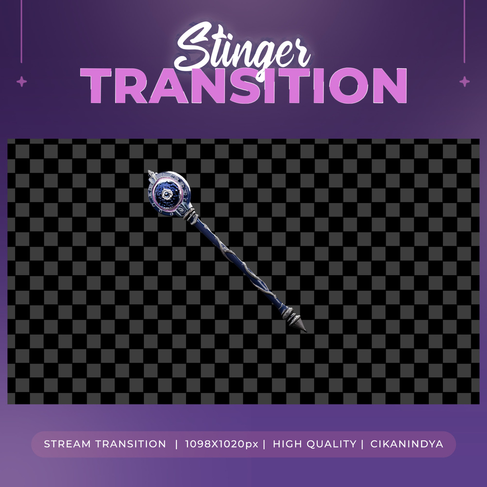 Stinger Transition | Arcane Techno Staff Animation for Stream Wizards ...