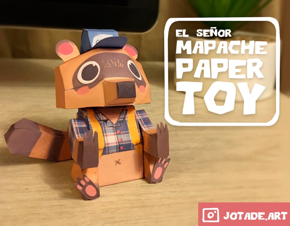 Sr Mapache - Paper toy