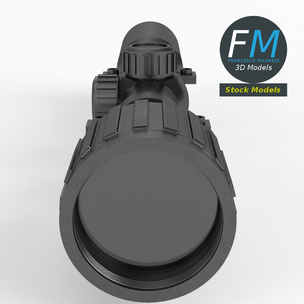 3D MODEL - Rifle scope
