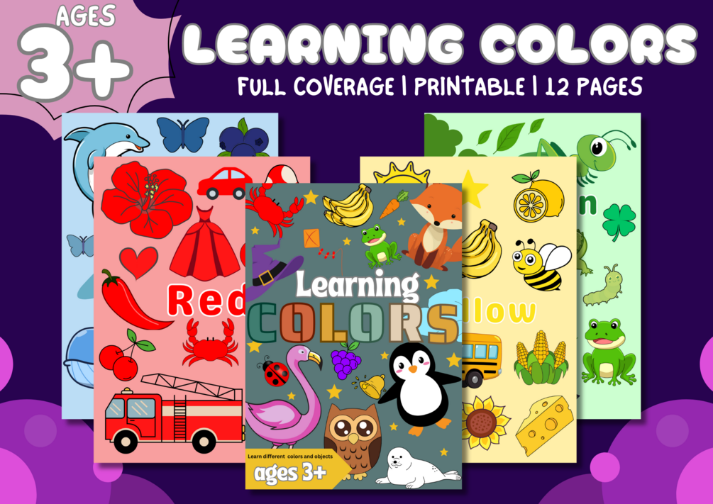 Color Learning (Set B) with 12 pages