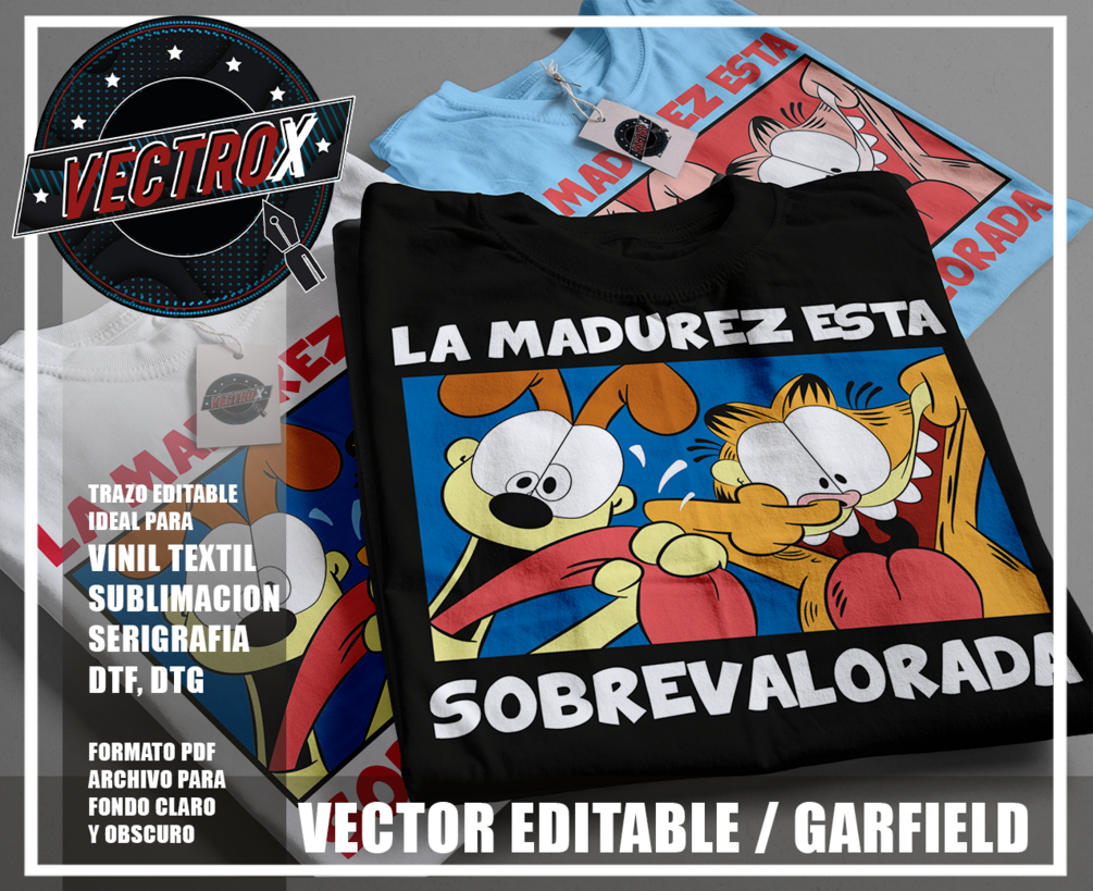 Vector Editable - Garfield