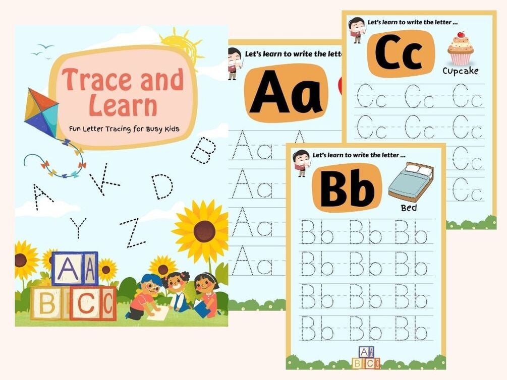 Letter Tracing Busy Book for Kids