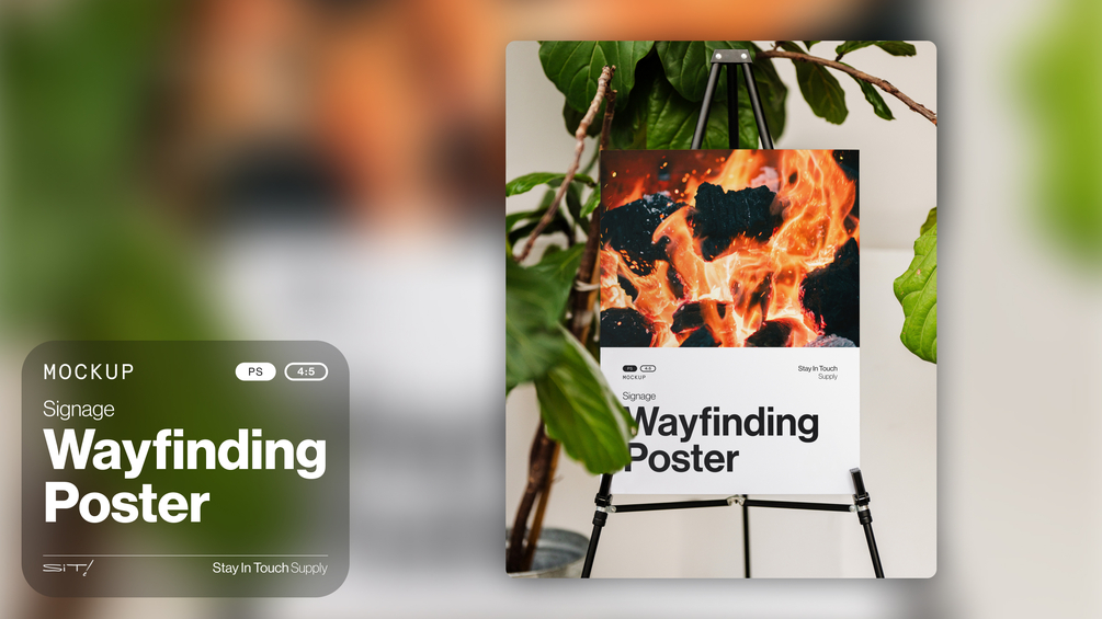 Wayfinding Poster / PSD Mockup 2