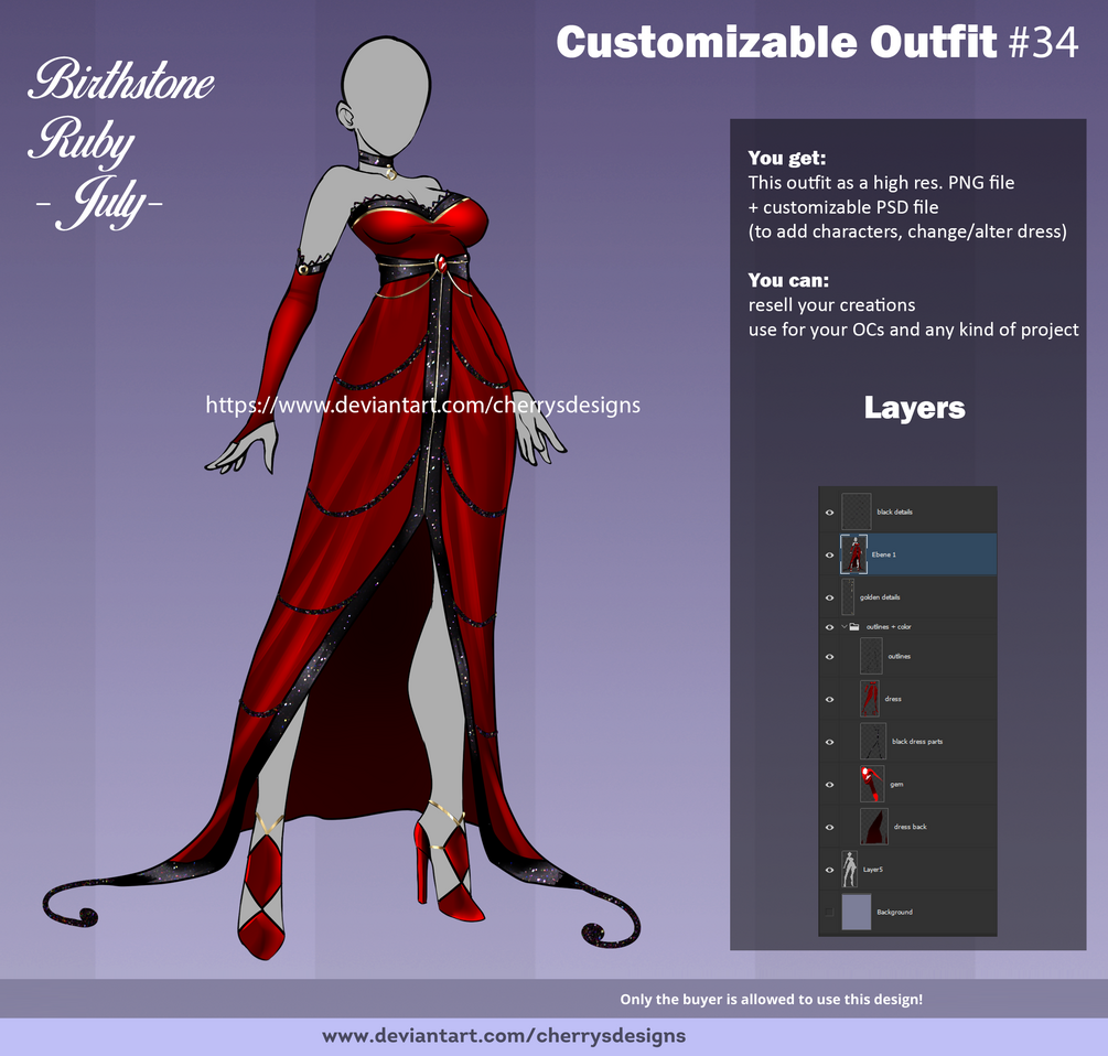 customizable Outfit Design 34
