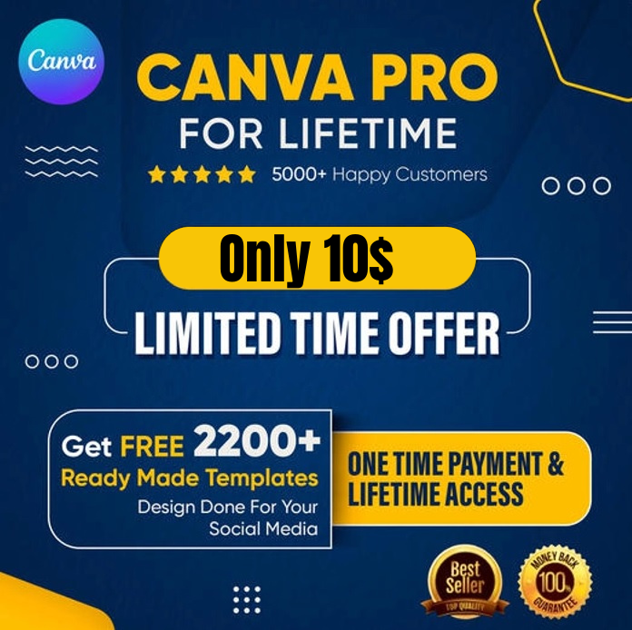 Canva Pro Lifetime for only 10$ Delivery first, payment later! We ...