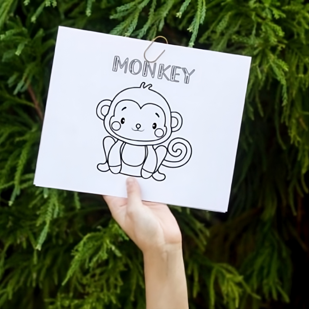 Animal Cute Template Doodles Coloring