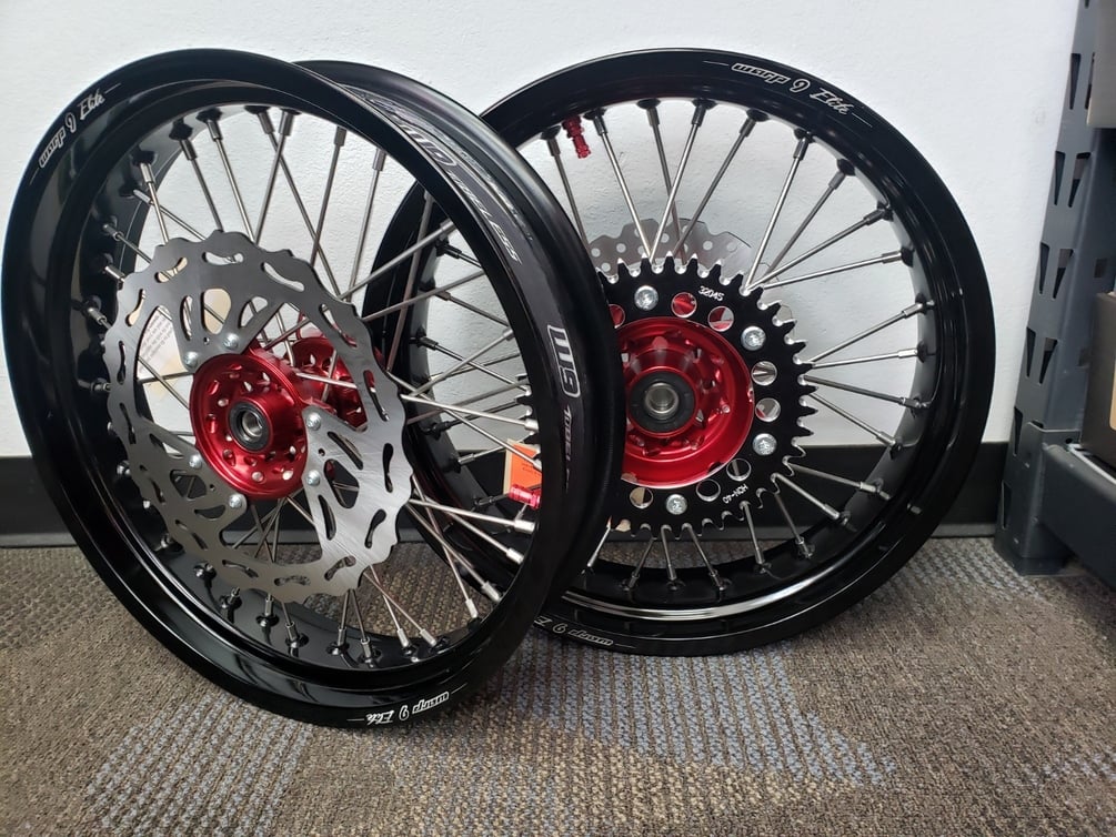 Ready to ship HONDA CRF250L supermoto wheels TUBELESS with tire option