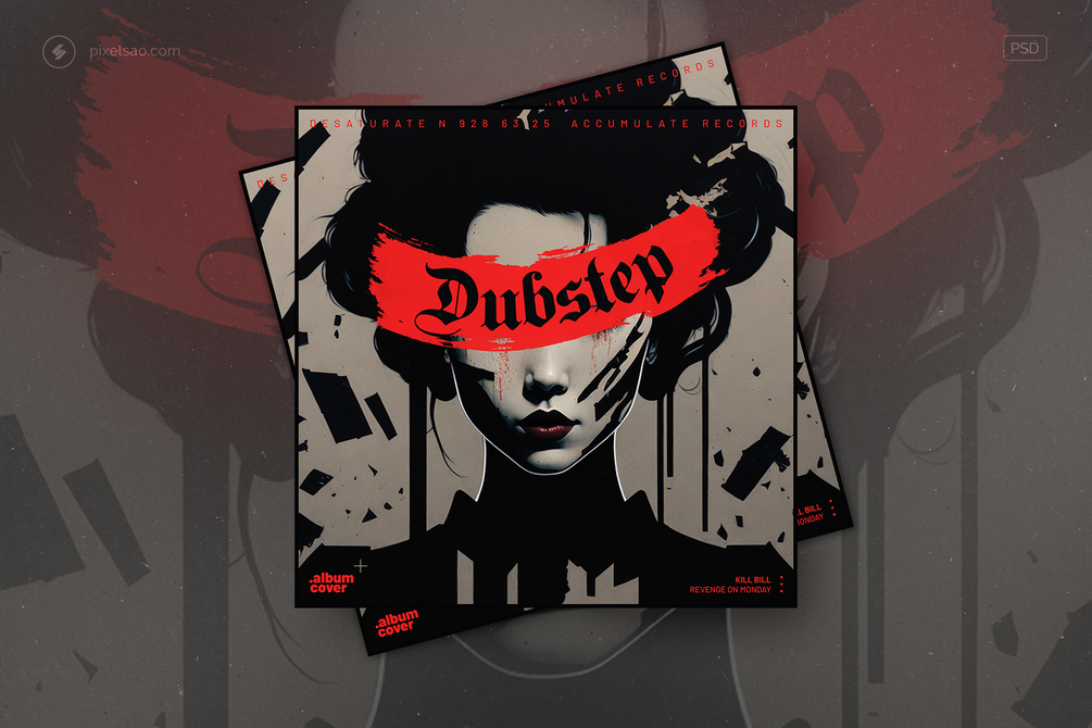 Dubstep G1 – Music Album Cover Artwork Template