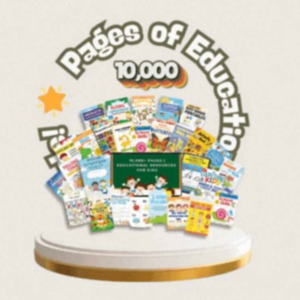 10,000 Pages Educational Bundle for Kids - Camco Beauty
