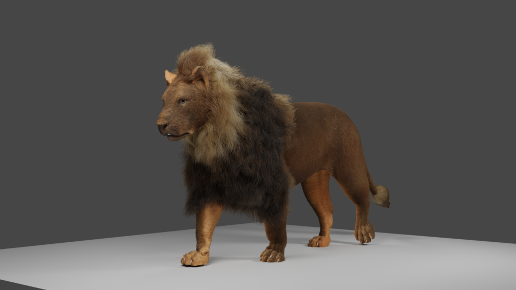 3d Model of a Lion