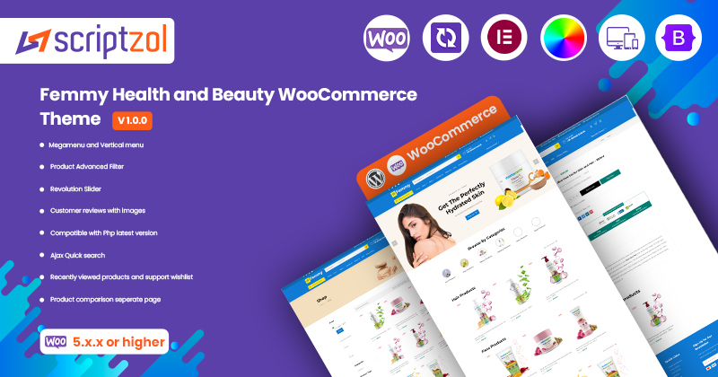 Femmy - Health and Beauty WooCommerce Theme - Scriptzol