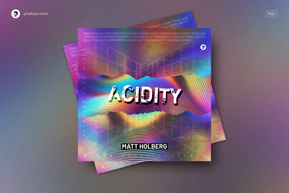 Acidity – Album Cover Art Template
