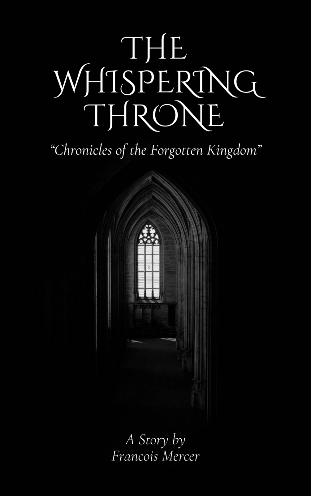 Gothic medieval kingdom story book cover