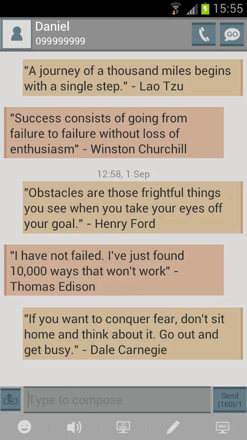 GO SMS Pro Clean Minimal Theme