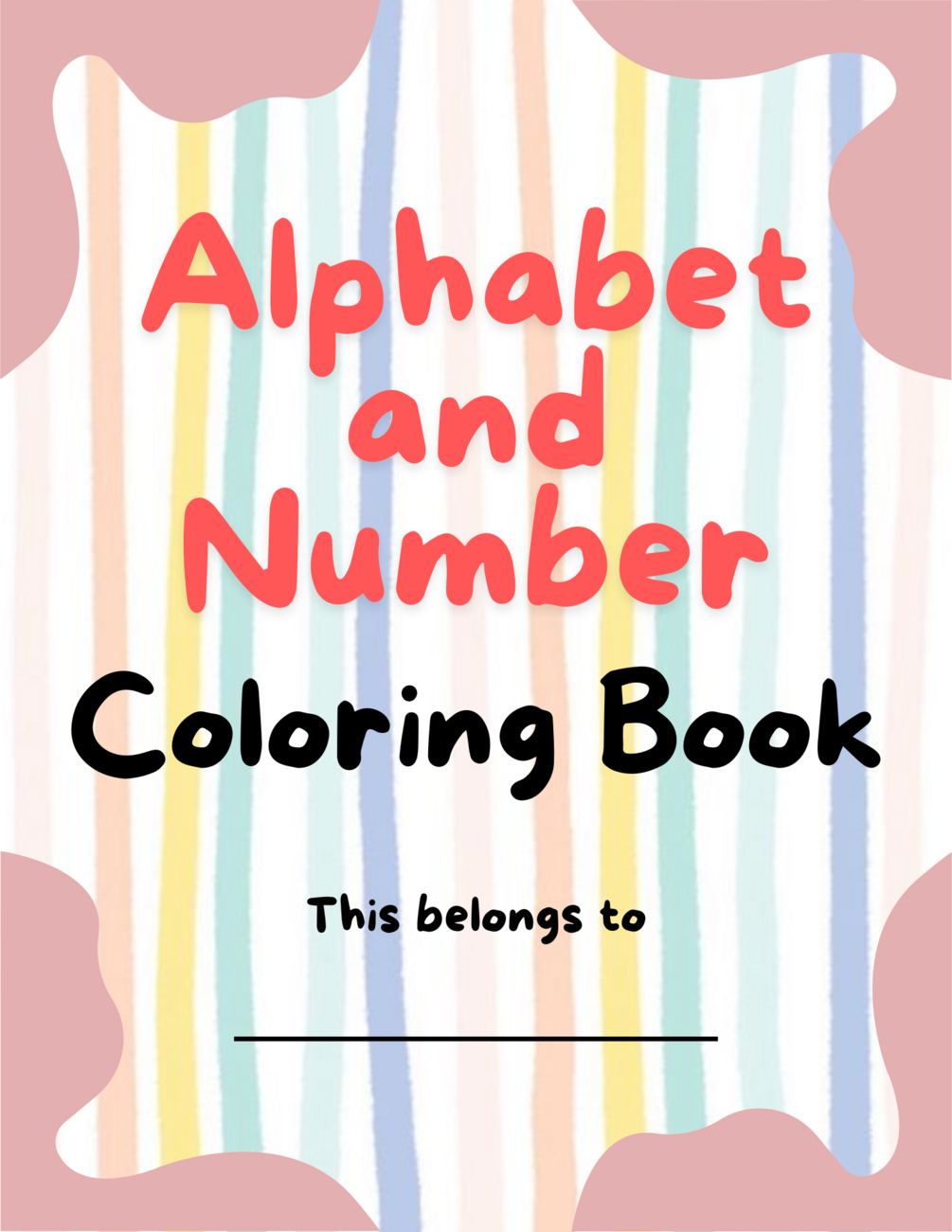 Alphabet and Numbers Coloring Book