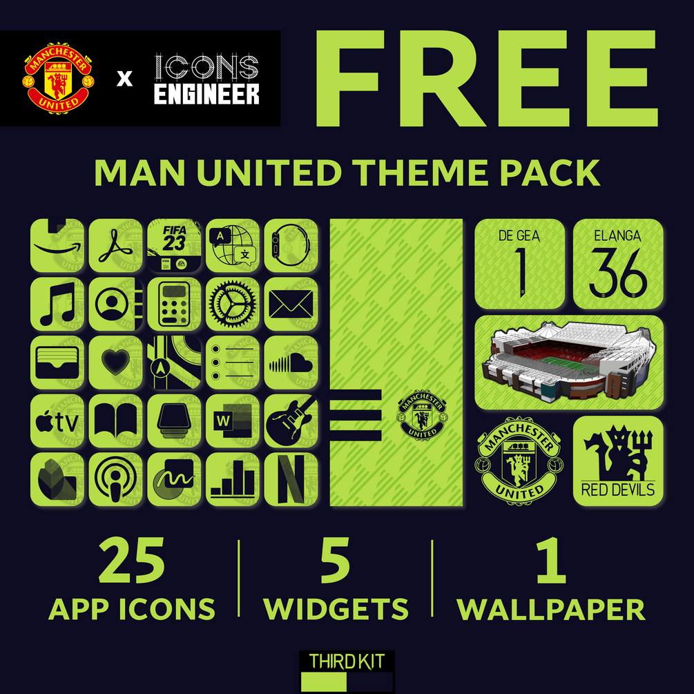 FREE Man United 22/23 Theme Pack | Third Kit