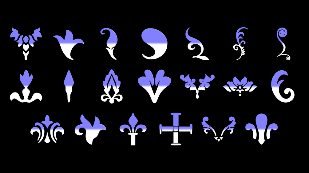 100 Ornaments Normal Maps and Alpha Vol 2