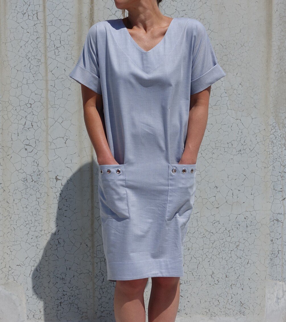 Adeline Dress - Tiled PDF Pattern for Instant Download & Home Printing ...