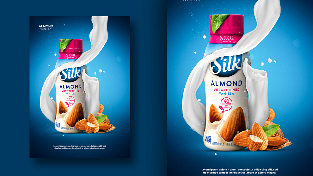Almond Vanilla Poster Design | Photoshop