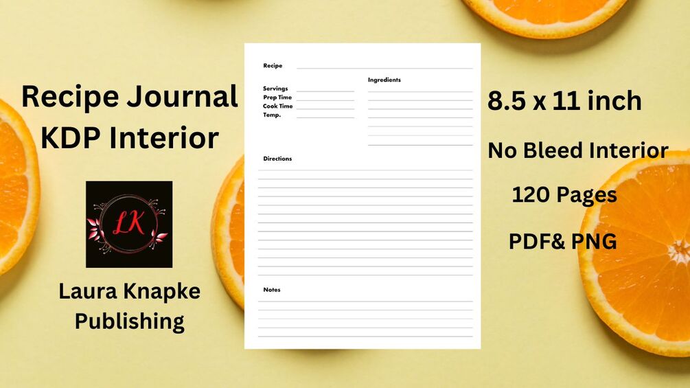 Recipe Journal KDP Interior
