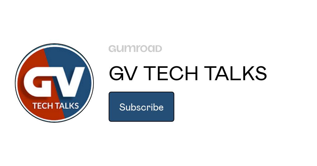 GV TECH TALKS