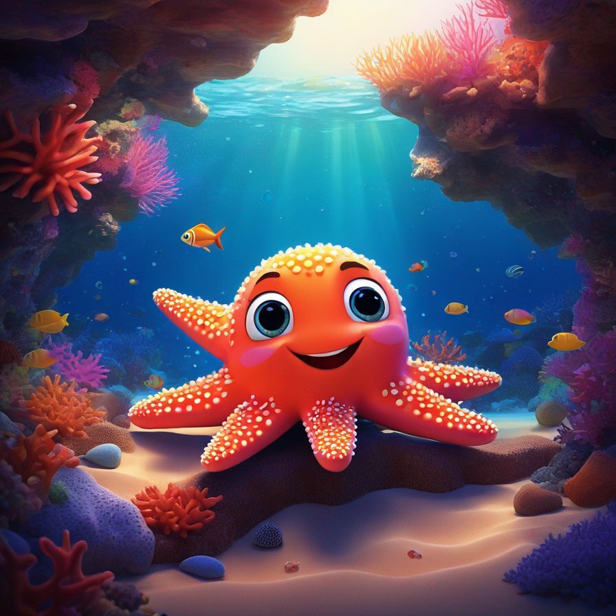 Stella's Brave Wave: The Journey of a Shy Starfish